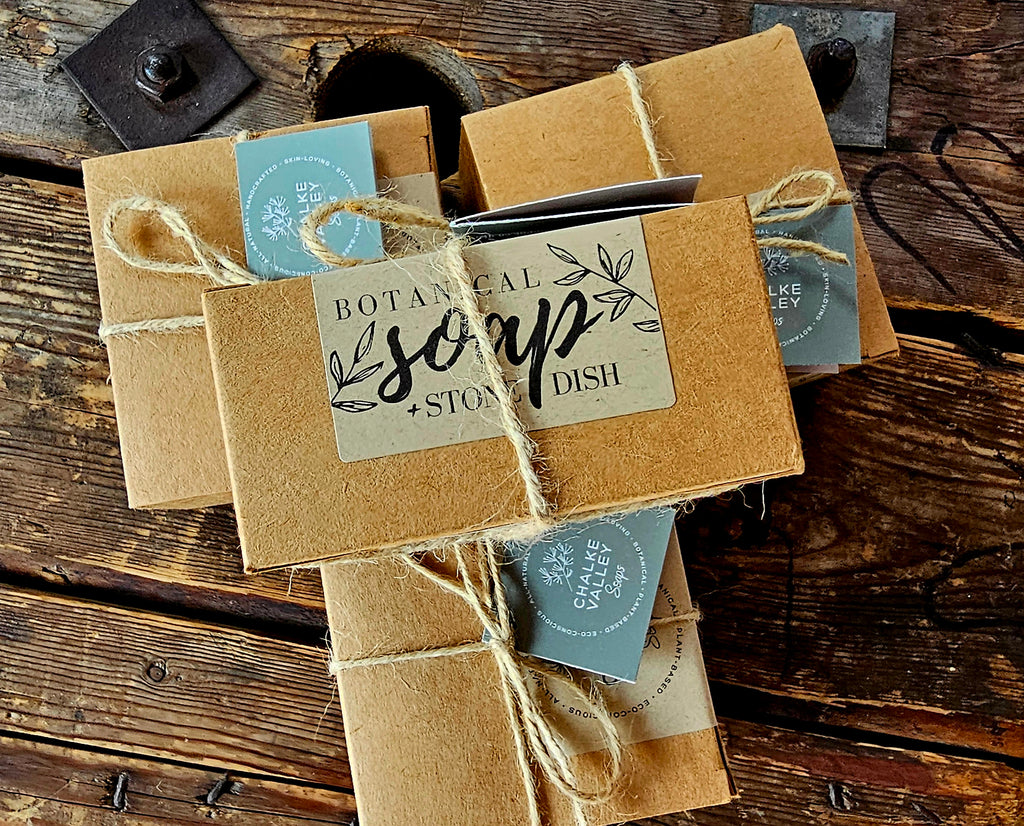 Botanical Soap + Stone Dish Gift Set by Chalke Valley Soaps – Cheeky ...