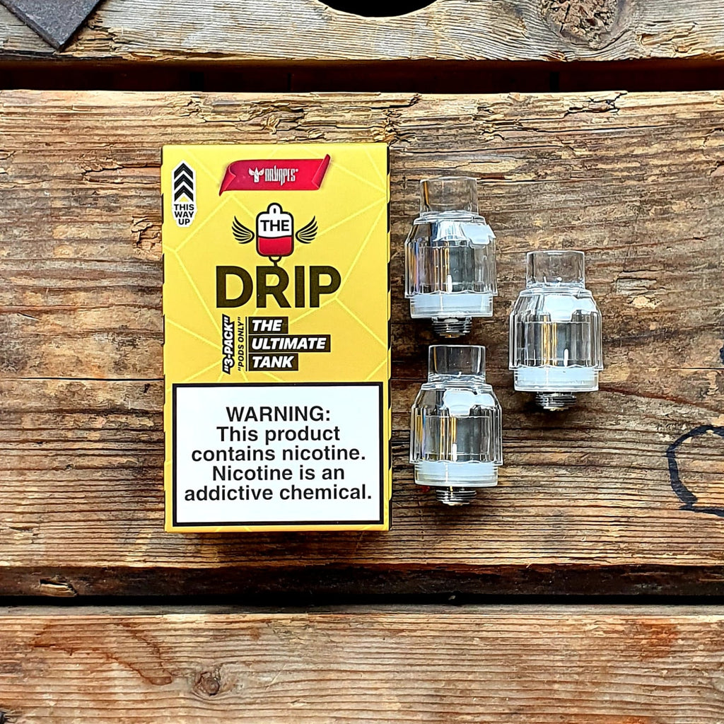 The Drip Tank 3 Pack PODS ONLY Dr Vapes – Cheeky Vape Co.